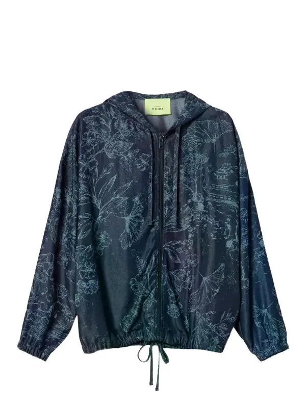 TWINSET Printed Jacket - Blue