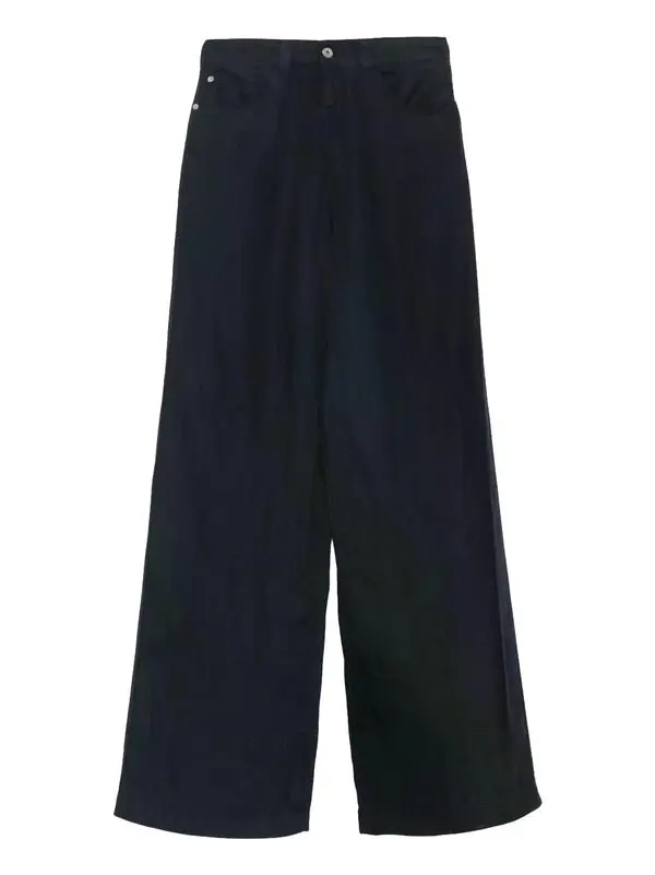 Emporio Armani Linen Trousers - Blue