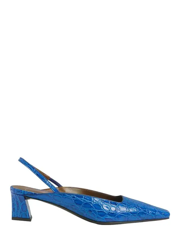 GIUSEPPE ZANOTTI 45mm Brendha Sabot Pumps - Blue