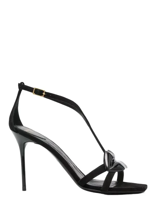 Balmain 95mm Lips Sandals - Black