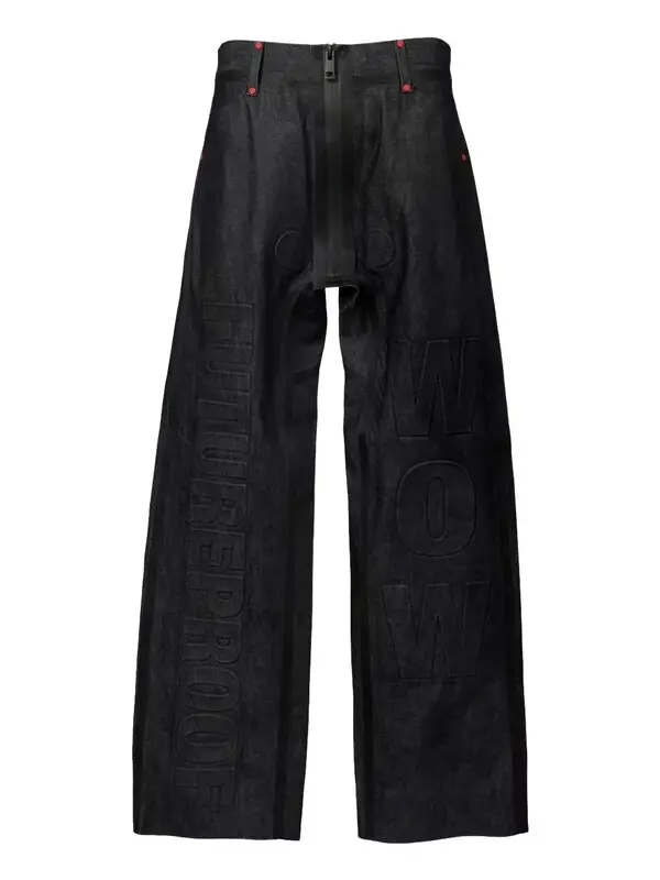 WALTER VAN BEIRENDONCK Logo-print Jeans - Blue