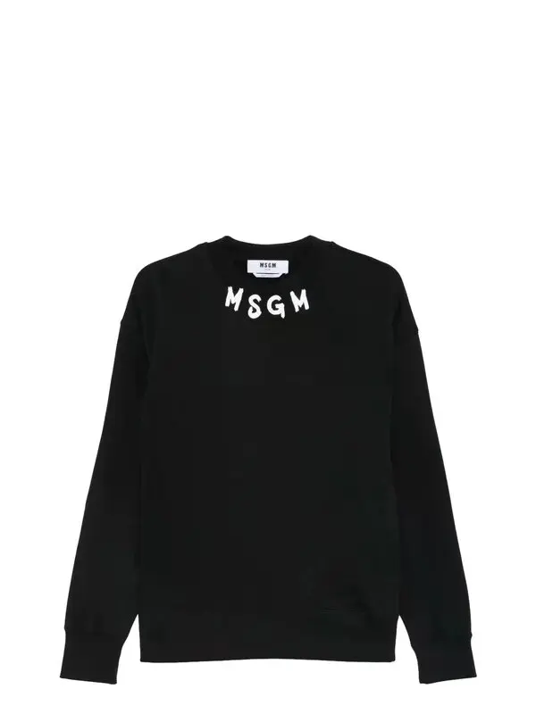 MSGM Logo-print Sweatshirt - Black