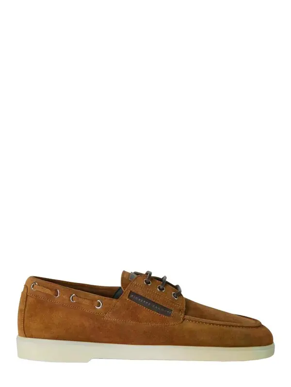 GIUSEPPE ZANOTTI Suede Boat Shoes - Brown