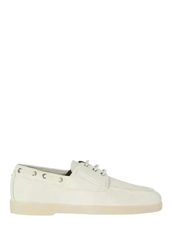 GIUSEPPE ZANOTTI Venice Suede Boat Shoes - Neutrals