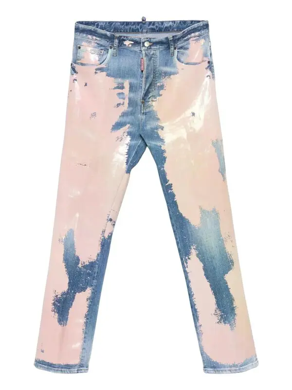 Dsquared2 Paint-splatter Jeans - Blue