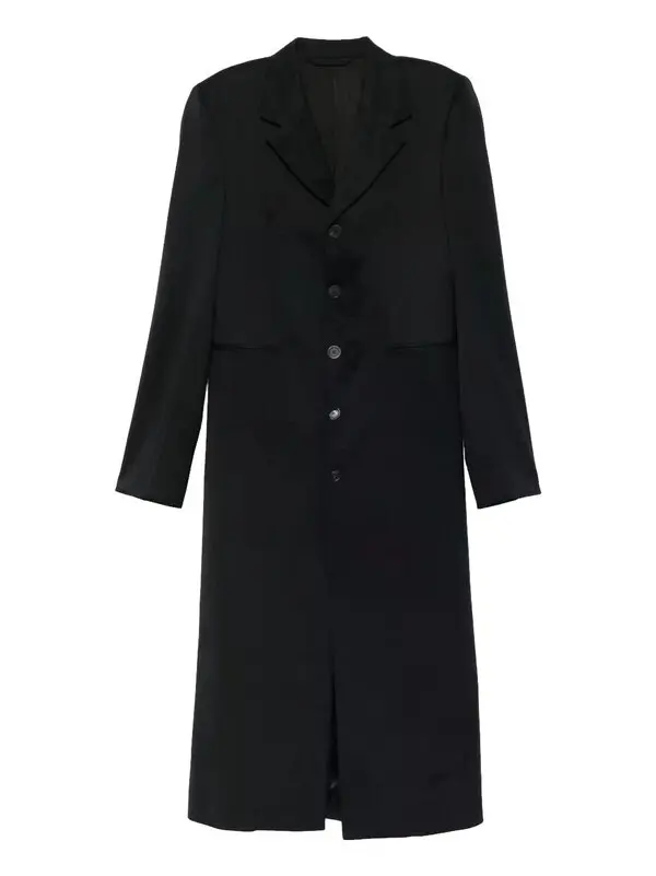 Balenciaga Single-breasted Coat - Black