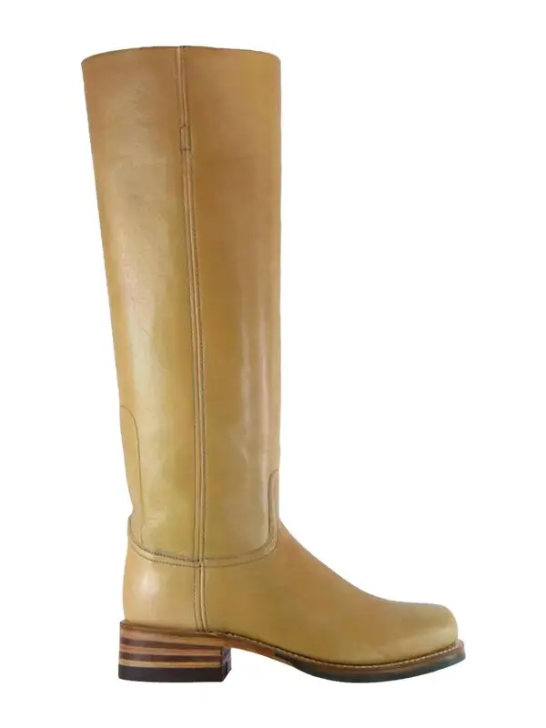 NOTABENE Achilla Knee-high Leather Boots - Neutrals