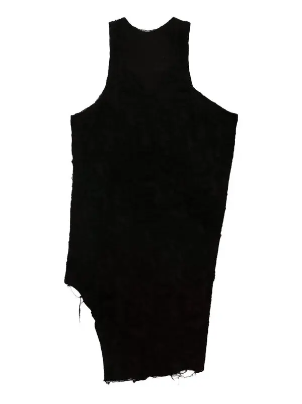 JULIUS Fibroin Tank Top - Black