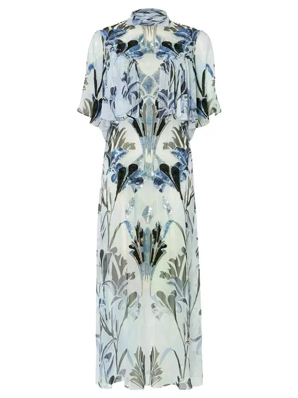 TEMPERLEY LONDON Alani Maxi Dress - Blue