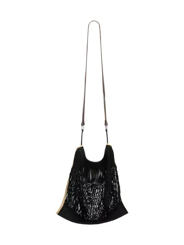 LEMAIRE Mesh-detail Shoulder Bag - Black