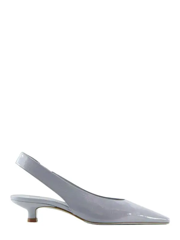 NOTABENE Eleonora Patent-leather Slingback Pumps - Blue