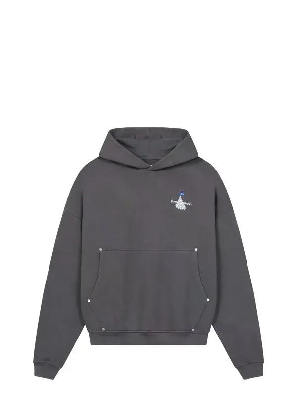 ROUGH. Peacock Hoodie - Grey