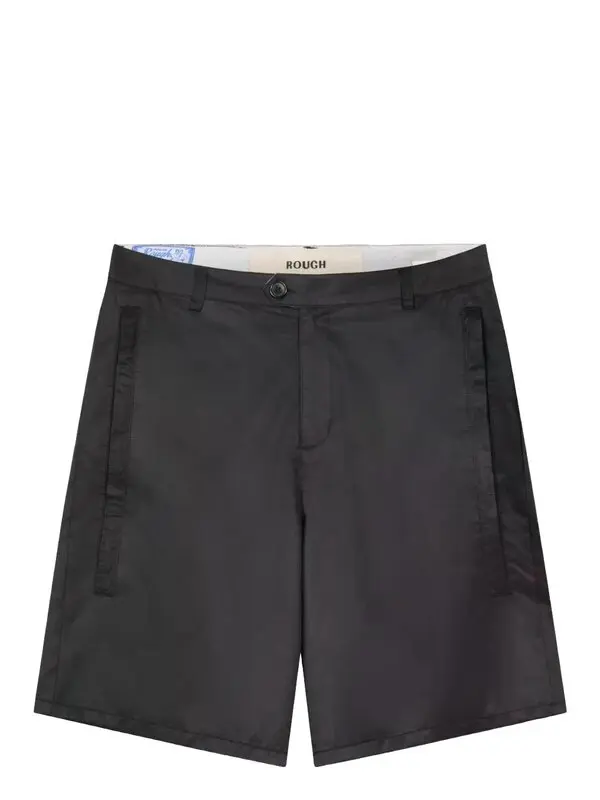 ROUGH. Satin-finish Shorts - Black