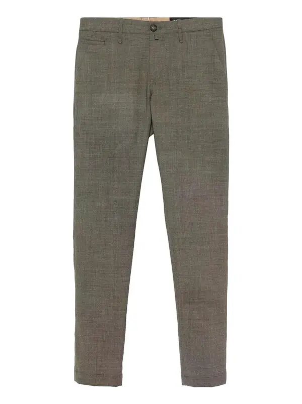 Jacob Cohen Logo-patch Trousers - Brown
