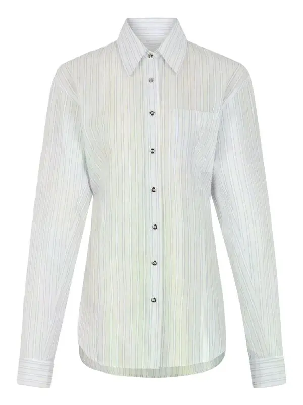 Rabanne Striped Shirt - White