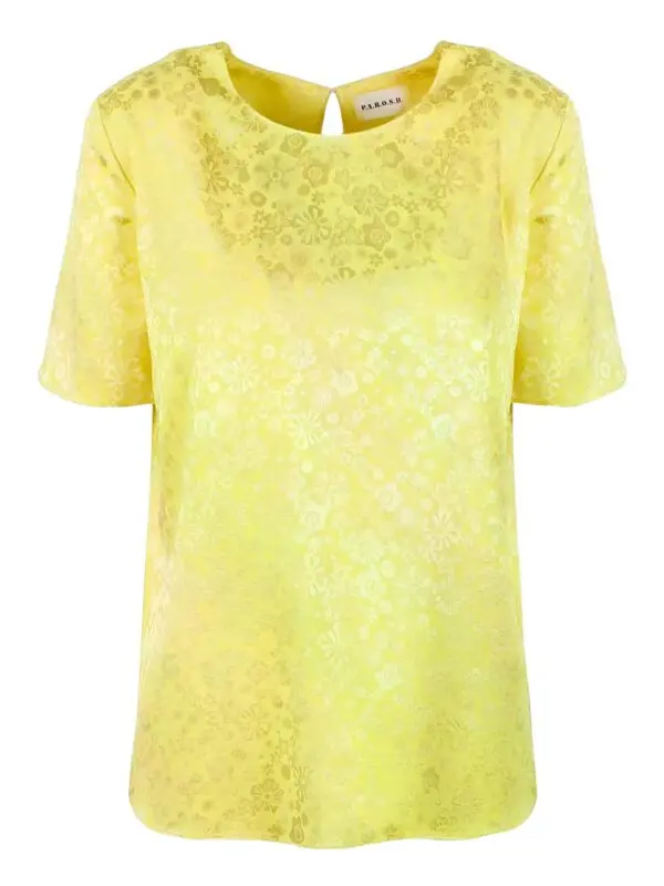 P.a.r.o.s.h Floral Blouse - Yellow