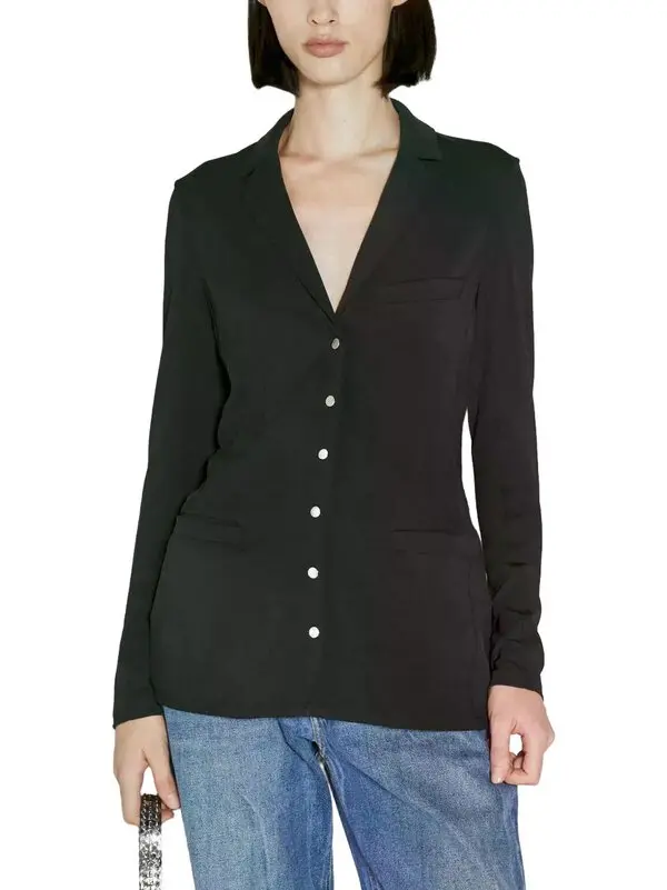 Rabanne V-neck Shirt - Black