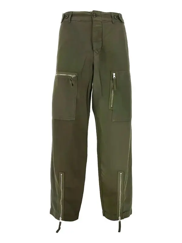 C.P. COMPANY Logo-patch Cargo Trousers - Ivy Green