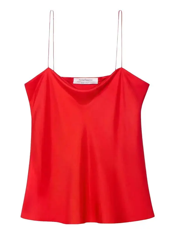 Another Tomorrow Silk Camisole - Red