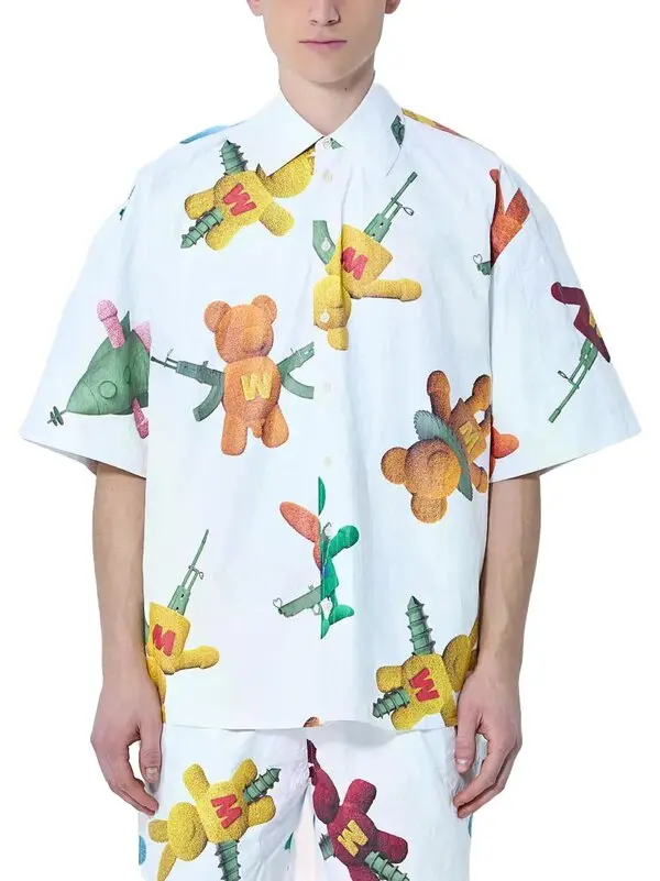 WALTER VAN BEIRENDONCK Graphic-print Shirt - White