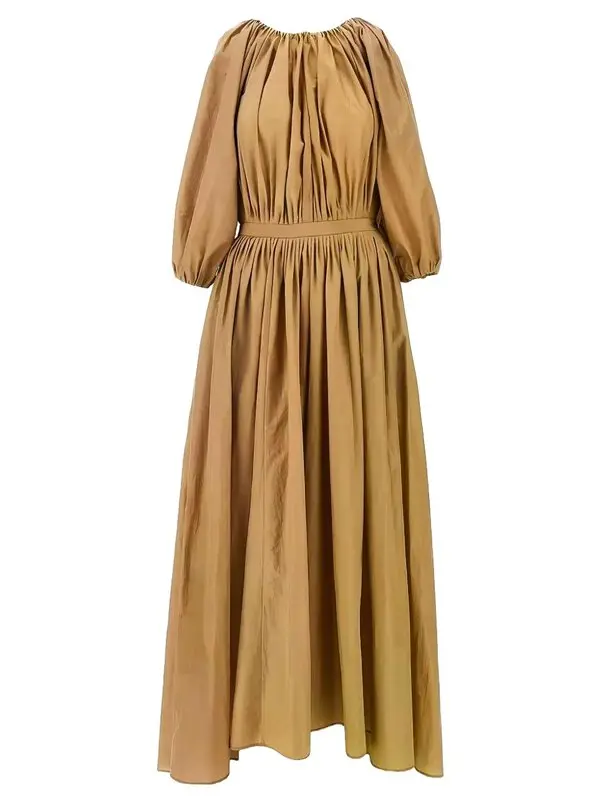 Philosophy Di Lorenzo Serafini Puff-sleeve Maxi Dress - Neutrals