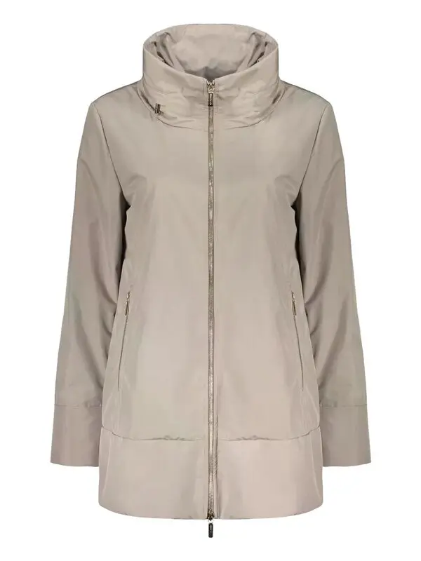 MOORER Waterproof Hooded Coat - Neutrals