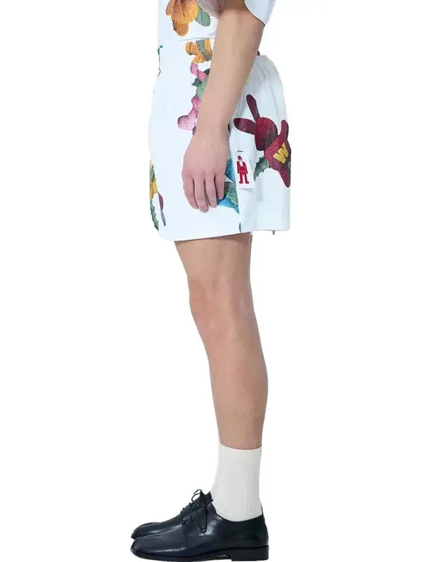 WALTER VAN BEIRENDONCK Printed Shorts - White