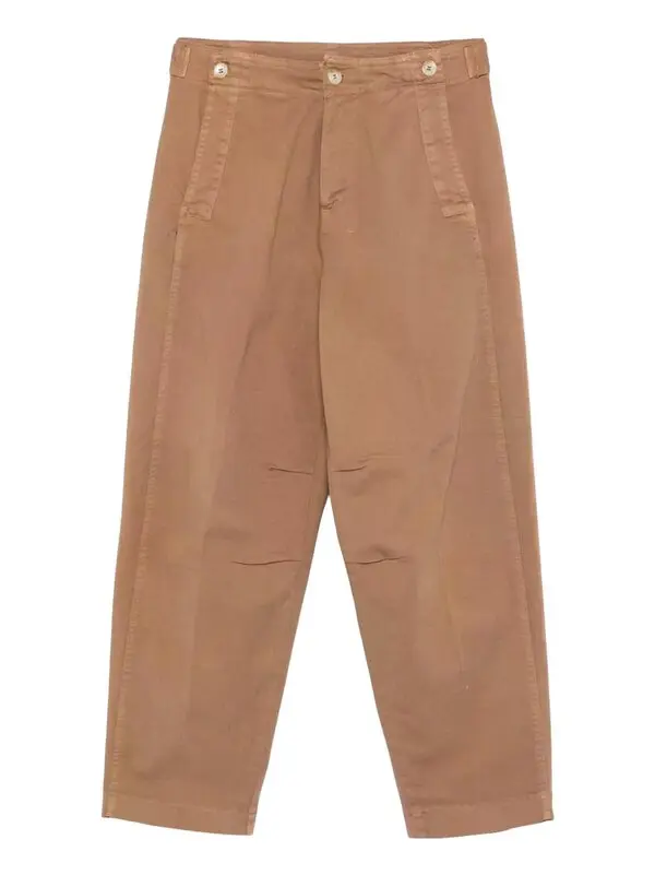 MERCI Gabardine Trousers - Brown