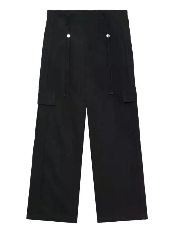 TOUT A COUP Cargo-style Trousers - Black