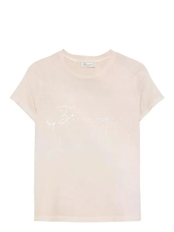 Blumarine Logo Jersey T-shirt - Pink