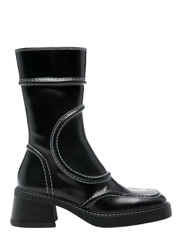 MIISTA 60mm Malene Ankle Boots - Black