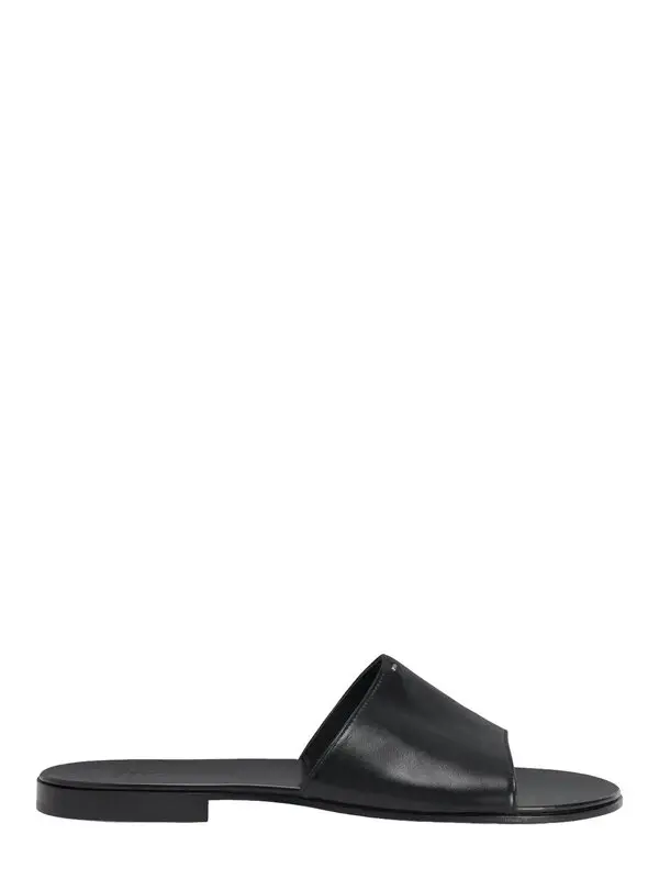 GIUSEPPE ZANOTTI Adrien Leather Sandals - Black