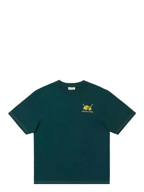 NICHOLAS DALEY Logo-print T-shirt - Green