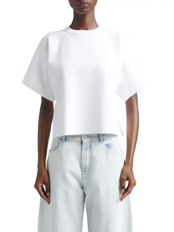 Alaïa Open Back T-shirt - Blanc