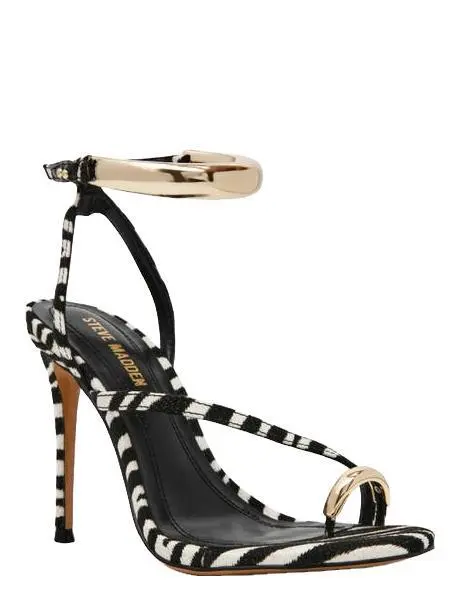 Steve Madden Tia Ankle Strap Sandal - Zebra