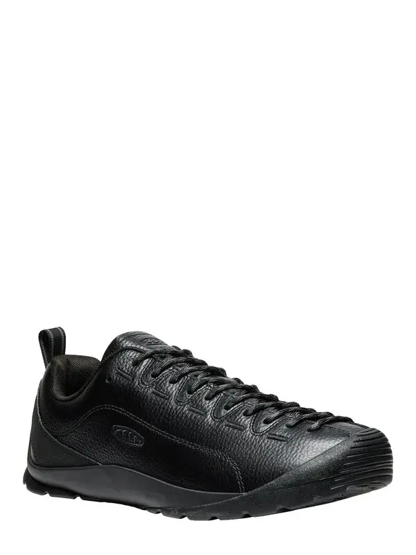 Keen Jasper Sneaker - Black Smooth Leather