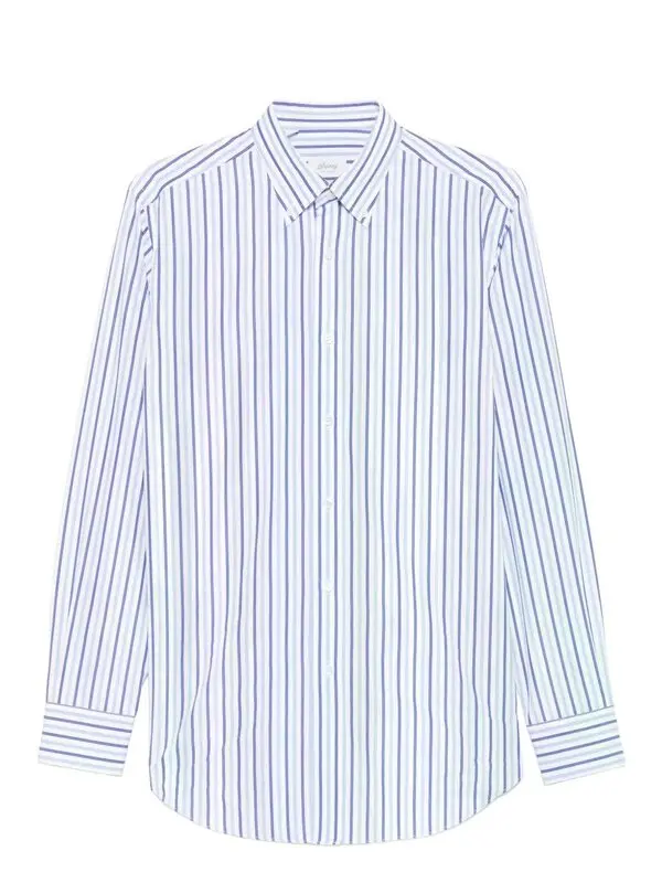 Brioni Lucio Striped Shirt - Blue