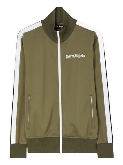 Palm Angels Classic Track Jacket - 5601 Military/white