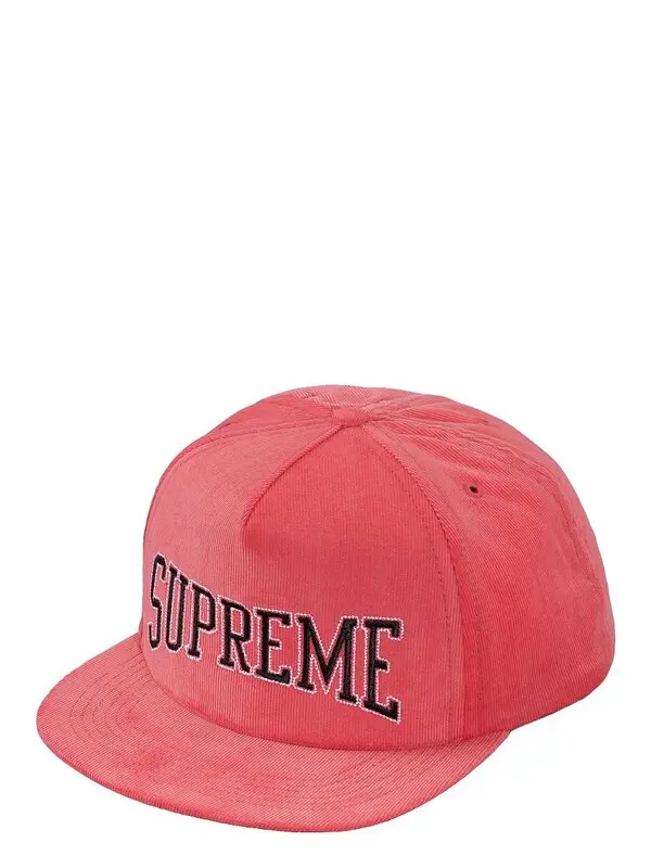 Supreme Dotted Arc 5-panel Cap - Pink