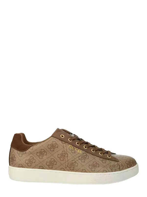Guess Nola Monogram Sneakers - Brown