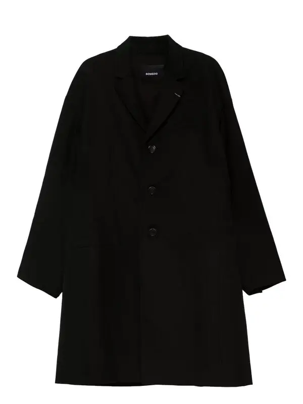 SONGZIO Meta Cocoon Coat - Black