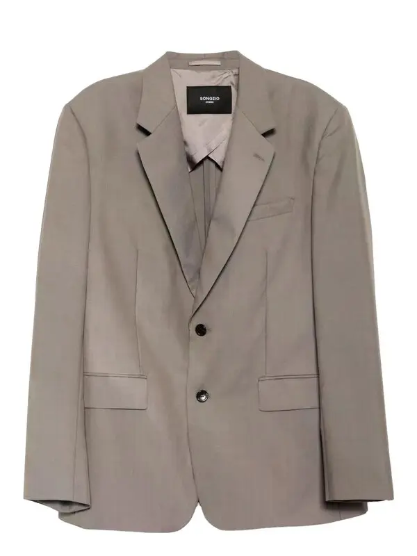 SONGZIO Single Breasted Blazer - Grey