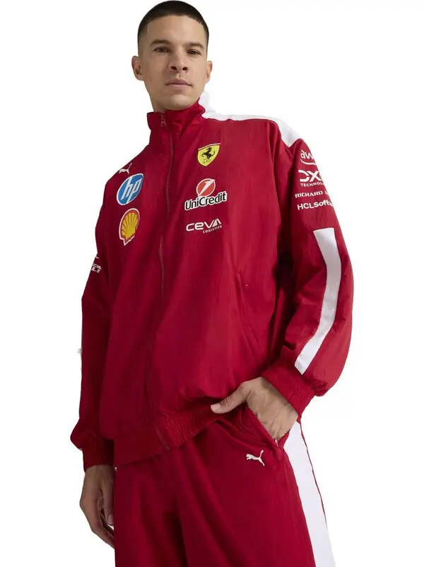PUMA Scuderia Ferrari 2025 Drivers T7 Oversized Jacket - Red