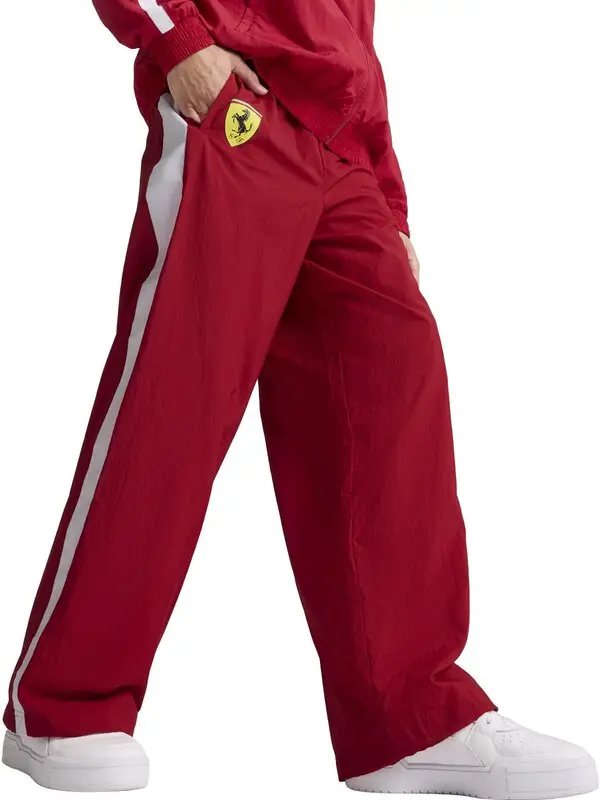 PUMA Scuderia Ferrari 2025 Drivers T7 Oversized Pants Shoes - Red