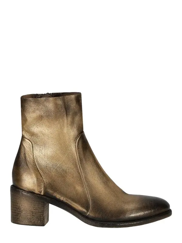 STRATEGIA Gemma Heeled Ankle Boot - Gold