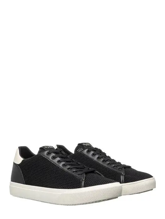 Clae Bradley Knit Low Top Sneakers - Black White Cactus