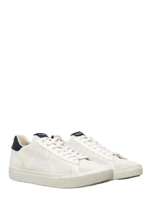Clae Bradley Knit Low Top Sneakers - White Navy Cactus