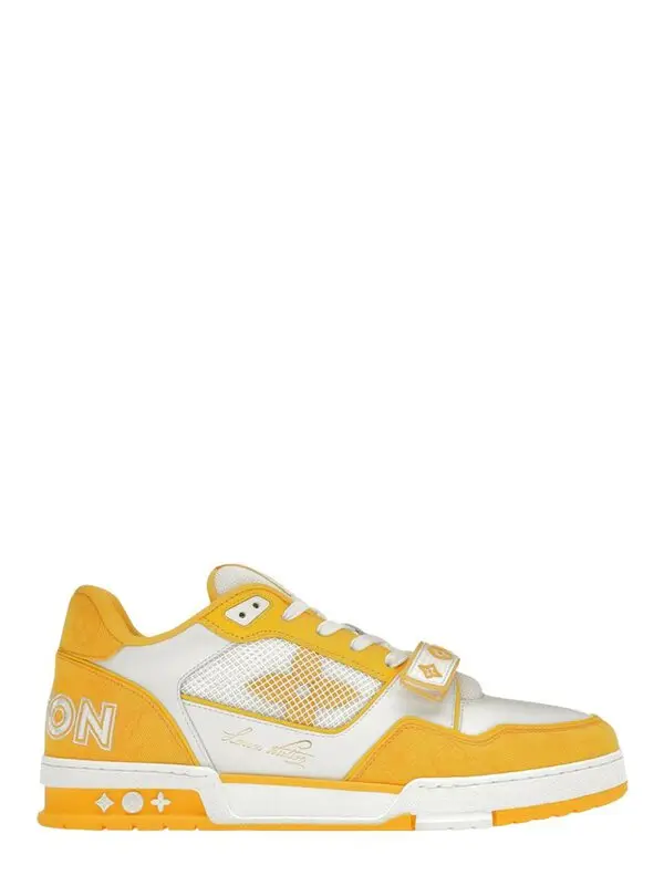 LOUIS VUITTON Trainer Low Velcro Strap Sneakers - Yellow