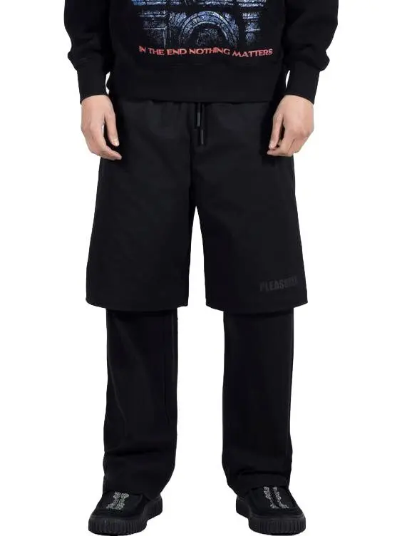 PLEASURES Stay Layered Pants - Black