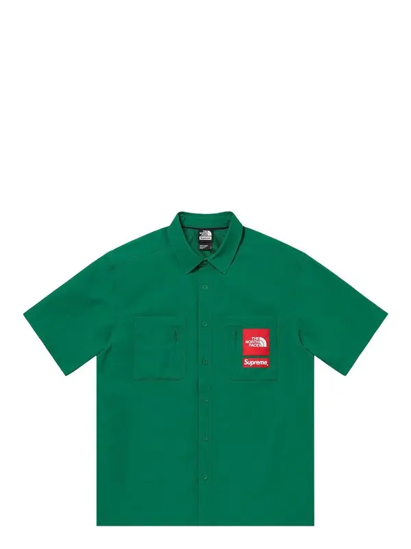 Supreme X The North Face Trekking Short-sleeve Shirt 'dark - Green